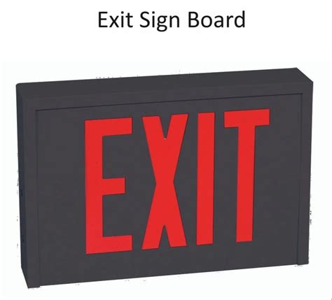 Acrylic Rectangular Exit Sign Board Board Thickness Mm At Piece In New Delhi