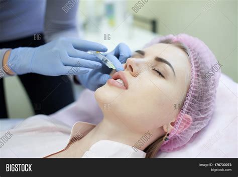 Woman Gets Injection Image And Photo Free Trial Bigstock