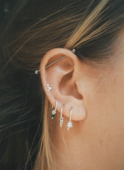 An Industrial Piercing Is A Piercing Through Two Body Holes Forward