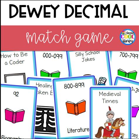 Dewey Decimal Match Game Library Skills Library Lesson Plans Library Lessons