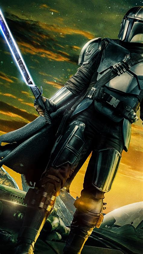 The Mandalorian Wallpaper 4k Season 3 Din Djarin Darksaber