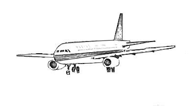 Stock Pictures Aircraft Sketches And Silhouettes
