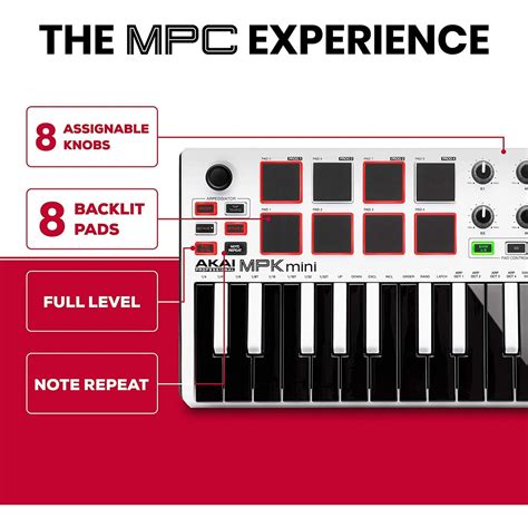 Akai Mpk Mini Mk2 Midi Keyboards White
