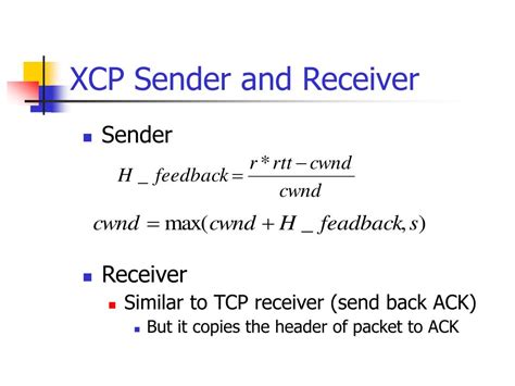 Ppt Comparison Between Tcpwestwood And Explicit Control Protocol Xcp Powerpoint Presentation