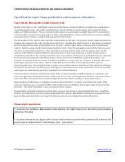 Lean Production And Resource Allocation Case Study Docx Confectionary Ltd Lean Production