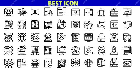 Premium Vector Set Of 50 Outline Icons Related To Tech Linear Icon Collection Editable Stroke