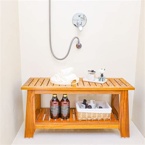 Bathroom Teak Bench