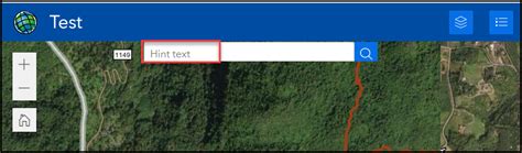 Problem The Search Hint Text Configured In Web Maps Does Not Display In The Map Widget In