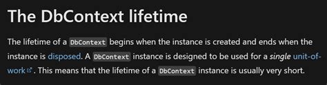 Entity Framework Core Thread Safe 관련 문의 Db 프로그래밍 Qanda 닷넷데브