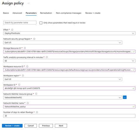 Manage Traffic Analytics Using Azure Policy Azure Network Watcher