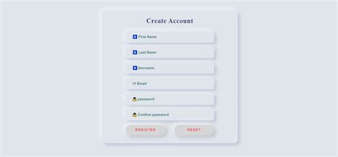 How To Create Registration Form Using Html And Css
