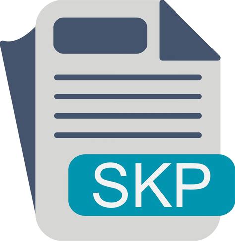 Skp File Format Flat Icon 53939655 Vector Art At Vecteezy