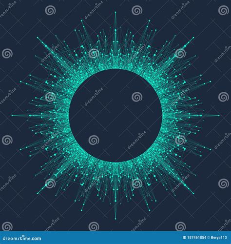 Quantum Computing Technology Concept Deep Learning Artificial Intelligence Stock Vector