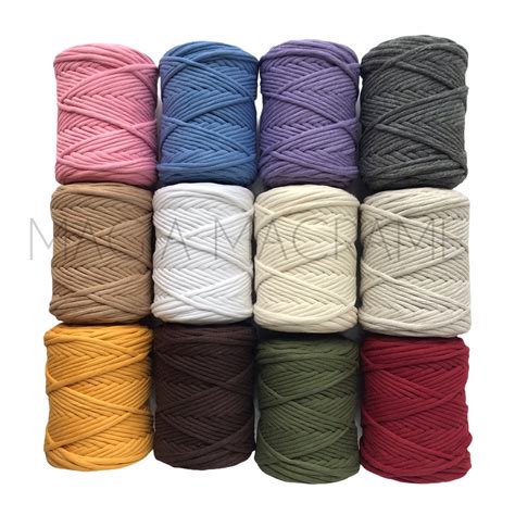 Шпагат цветной 3-4 мм | MagiaMacrame.ru