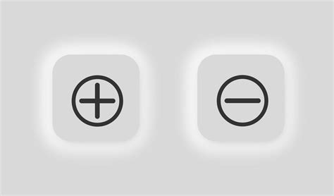 Premium Vector Plus And Minus Icon Positive And Negative Symbol Sign