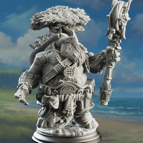 Dnd Miniature Tortle Nature Wizard Miniature For Dungeons And Dragons