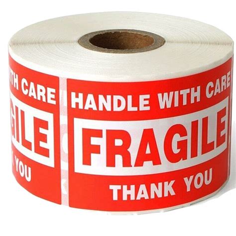 Fragile Stickers 2 X 3 Inch Fragile Handle With Vicedeal