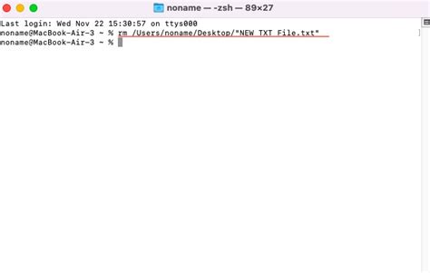 Gather All Rm Command Lines To Delete File With Mac Terminal