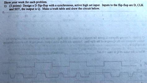 [get answer] show your work for each problem 1 3 points design a d