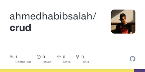 GitHub Ahmedhabibsalah Crud