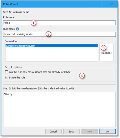 automatically forward all or certain emails when receiving in outlook