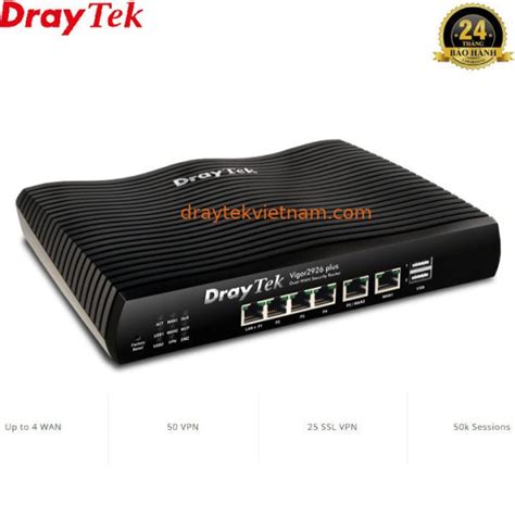 Router Draytek Vigor2926 Plus Dual Wan Phân Phối Thiết Bị Mạng Chính Hãng Bán Lẻ Giá Sỉ