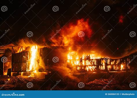 Exploding Warehouse Burning Industrial Building Stock Image Image Of Exploding Warehouse Burning Industrial Building Stock Image Image Of