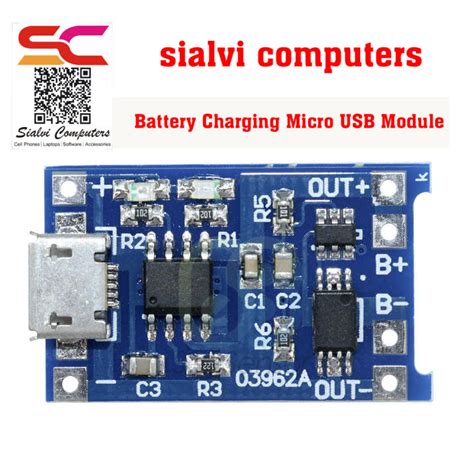 Battery Charging Micro Usb Module 18650 Lithium Battery Charger Module