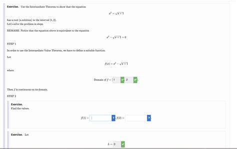 Solved Exercise Use The Intermediate Theorem To Show That Solved Exercise Use The Intermediate Theorem To Show That