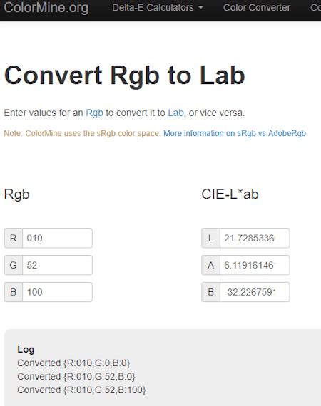6 Free Online RGB To Lab Converter Tools