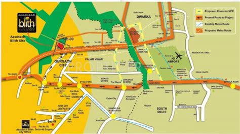 Image Of Location Map Of Assotech Limited Blith Sector 99 Gurgaon