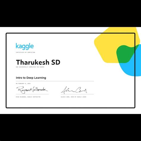Tharukesh Sd On Linkedin Deeplearning Kagglecertification Aieducation