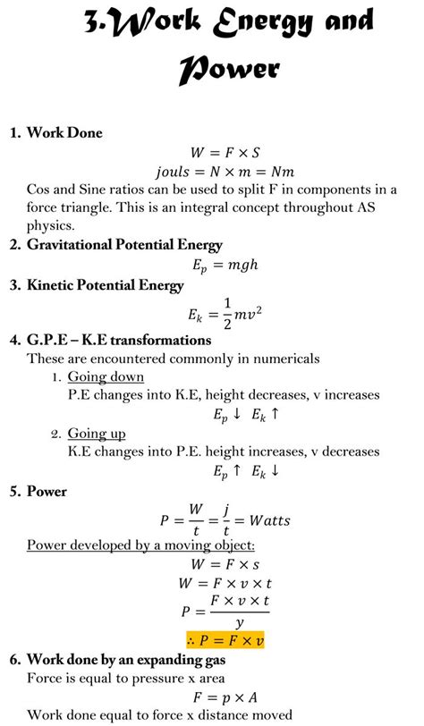 AS Level Physics Formula Sheet Physics Formulas Learn Physics Physics Lessons