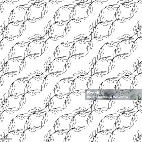 나뭇 가지가있는 매끄러운 꽃 무늬 식물 배경 반복되는 지문 당신의 디자인을 위한 허브 질감 디자인을 피우십시오 손으로 그린 벡터 그림 가을에 대한 스톡 벡터 아트 및 기타