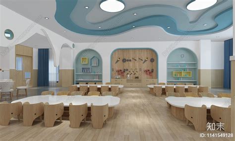 现代幼儿园美工教室3d模型下载【id 1141549128】 知末3d模型网