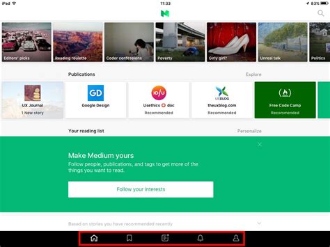 Android Like Navigation Bar On Ios By Roman Panchenko Medium
