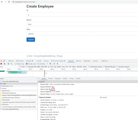 C Why Post Method Doesnt Refresh The Page In The Action Method Stack Overflow