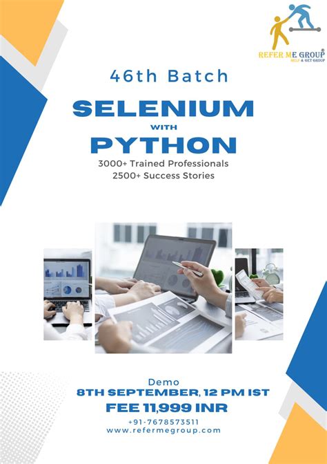 Gunjan B On Linkedin Refermegroup Training Selenium Python Automation Learning…