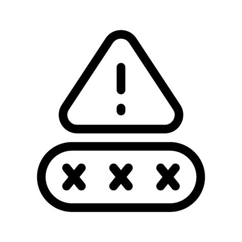 Wrong Password Icon Vector Symbol Design Illustration 30926598 Vector