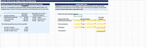 Solved Function Sum Formula Multiply Divide Cell