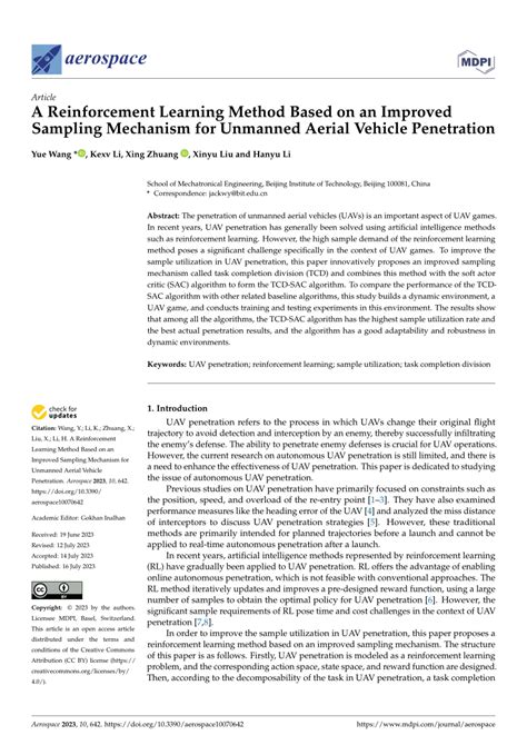 Pdf A Reinforcement Learning Method Based On An Improved Sampling