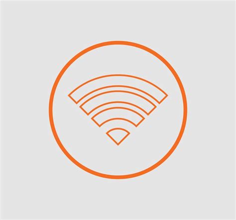 Wireless Or Wifi Network Sign Symbol Icon Orange Color Vector Art At Vecteezy