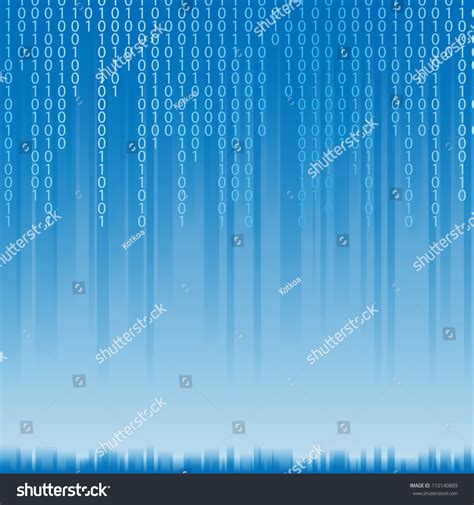 Abstract Binary Code Background Matrix Style Stock Vector Royalty Free