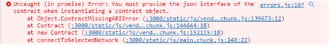 Truffle Error On Loading Contract ABI Into React Application Ethereum Stack Exchange