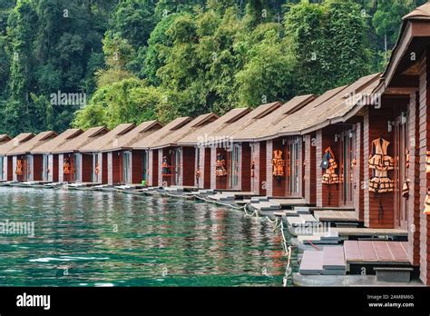 Luxury Raft Houses Resort On Cheow Lan Lake In Khao Sok National Park