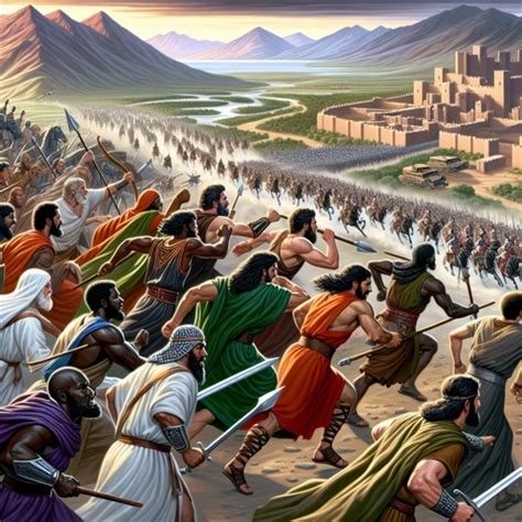 Joshua 11 8 Devotional Victory Through Divine Deliverance Bible Art