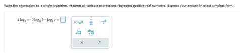 Solved Write The Expression As A Single Logarithm Assume Chegg