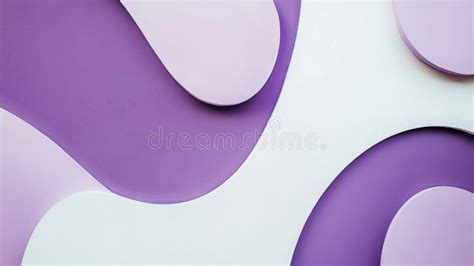 Smooth Undulating Shapes In Varying Shades Of Purple And White Create A Visually Appealing