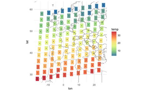 R A Proper Way To Plot Climate Data On An Irregular Grid Stack Overflow