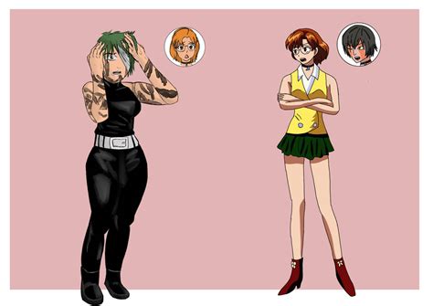 Maki Zenin And Rion Aida By Akapaf On Deviantart